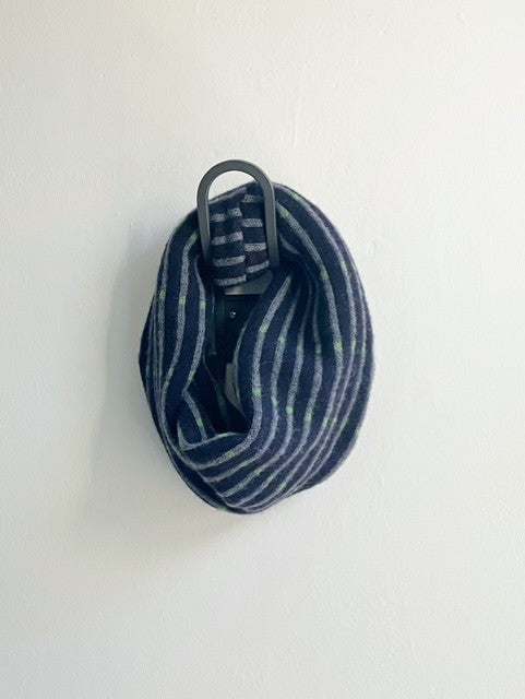 Sample Sale 2026 Folk snood in Navy/Monsoon/Emerald – Anna-Lisa Smith